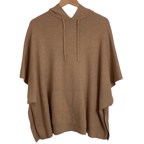 Lou & Grey | Sweaters | New Lou Grey Camel Tan Hooded Poncho | Poshmark